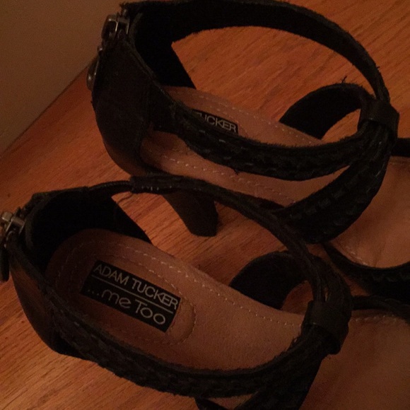 me too | Shoes | Adam Tucker Me Too Giavanna Black With Braid Trim ...